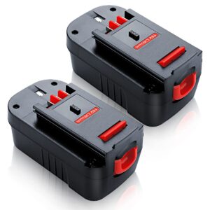 【upgraded to 4800mah】 2pack hpb18 replacement battery compatible with black and decker 18v battery hpb18-ope fsb18 tools 244760-00 a1718 fs18fl fsb18 firestorm cordless power tools