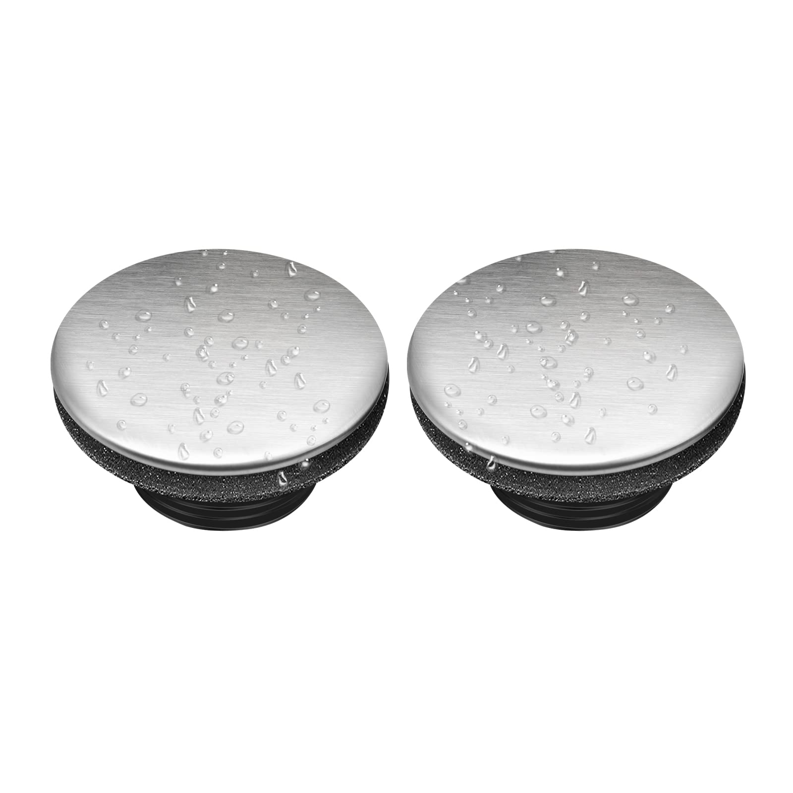 BERYLER® 2 Pack Kitchen Sink Hole Cover (1.2” to 1.6” in Diameter), Brushed Nickel Faucet Hole Cover Stainless Steel, Sink Tap Hole Cover Brushed Nickel