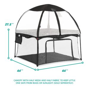 Dream On Me Ziggy Square Playpen Black and White/Easy Set Up/Breathable Mesh Walls/Stylish Finishes/Folds Compactly/Easy Storage/Lightweight/Ideal for Travel