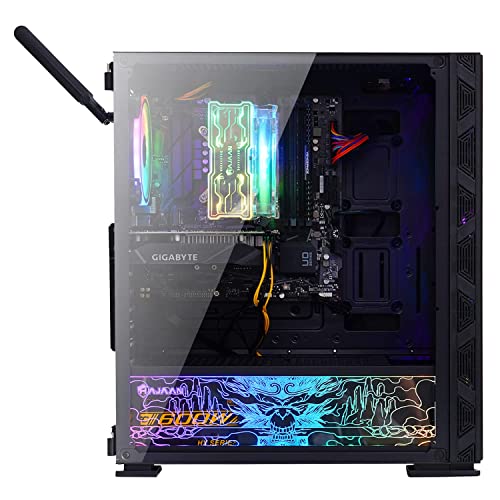 HAJAAN Breeze PRO Gaming Desktop Tower PC with 27 Inch Gaming Monitor - AMD Ryzen 5 3600 6-Core Processor 3.60GHz, 16GB DDR4 RAM, 512GB SSD, GeForce GTX 1650 4GB - Windows 11 Pro