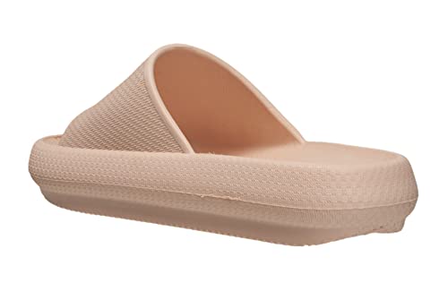 C&C California Women's Comfy Foam Pillow Cloud Slides Non-Slip Quick Drying Indoor Outdoor Sandals In Nude Size: 11