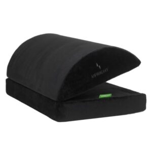 Upright Ergonomic Foot Rest | Gel Ventilated Memory Foam Stool for Under Desk