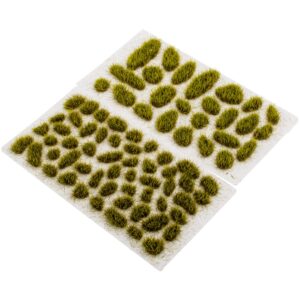 78 pcs static grass tuft model bushy tufts lowland shrubs tuft terrain model kit for diy model railway train landscape fairy garden diorama scenery (set b)