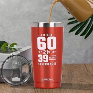 60th Birthday Gifts For Women, 1963 Birthday Presents, 60th Birthday Gift Ideas For Her, Happy Birthday Gifts For 60 Year Old Woman, Turning 60 Decorations, 20 oz Wine, Coffee Tumbler, Mug, Cup