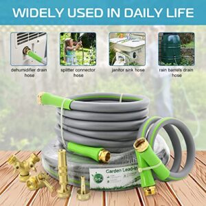 Garden Lead-in Water Hose 5/8" Inch x 3' Foot Heavy Duty Flexible Water Hose, Garden hose Extender/Hose Reel Connector Max Pressure 150 PSI/10 BAR with 3/4" GHT Fittings