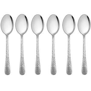 lianyu 6 pieces children stainless steel spoon, cute kids toddler spoons, children silverware flatware set, kids children cutlery set, small kid utensil for self feeding