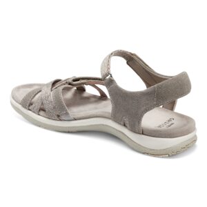 Earth Origins Women’s Sofia Sandals for Casual, Walking and Everyday - Granite - 7.5