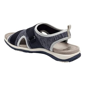 Earth Origins Women’s Saco Sandals for Casual, Walking and Everyday - Navy - 7 Wide