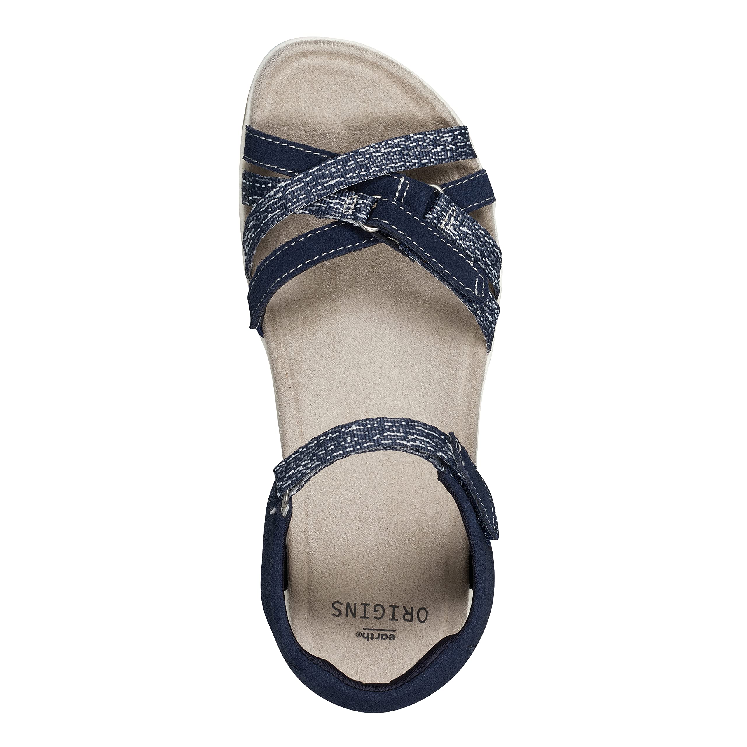 Earth Origins Women’s Sofia Sandals for Casual, Walking and Everyday - Navy - 11