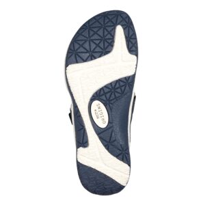 Earth Origins Women’s Saco Sandals for Casual, Walking and Everyday - Navy - 10 Wide