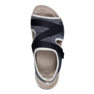 Earth Origins Women’s Saco Sandals for Casual, Walking and Everyday - Navy - 10 Wide