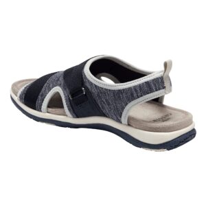 Earth Origins Women’s Saco Sandals for Casual, Walking and Everyday - Navy - 10 Wide