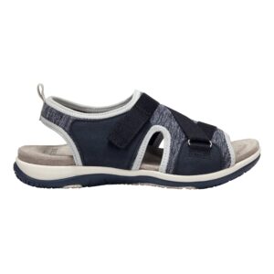 Earth Origins Women’s Saco Sandals for Casual, Walking and Everyday - Navy - 9 Wide