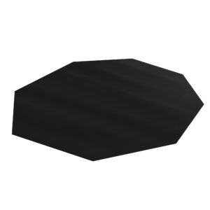 DESKU - Octagon Gaming Chair Mat, Computer and Office Chair Mat for Carpet, Black, 46 Inches x 49.5 Inches