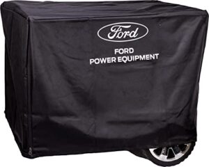 ford generator cover waterproof 31 x 21 x 23 inch heavy duty polyester universal generator cover for portable generator 5000-12000 watt, black