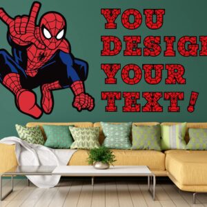 【3 Sizes】【You Design Your Text】17.7"W x 20.5"H Wall Decal with 26 Letters Wall Decor Wall Stickers Room Decorations for Bedroom Nursery Playroom Gifts - S Size, 45cm x 52cm