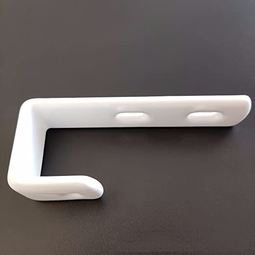 4pcs PVC Coated Bed Ladder Hooks, Iron Bunk Bed Ladder Hooks Brackets,Heavy Duty Hook Brackets for Bed Decoration Tool