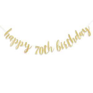 happy 70th birthday banner - 70th birthday banner,70 banner gold,70th anniversary banner gold,70th birthday banner for women/men,happy 70th birthday banner party decorations