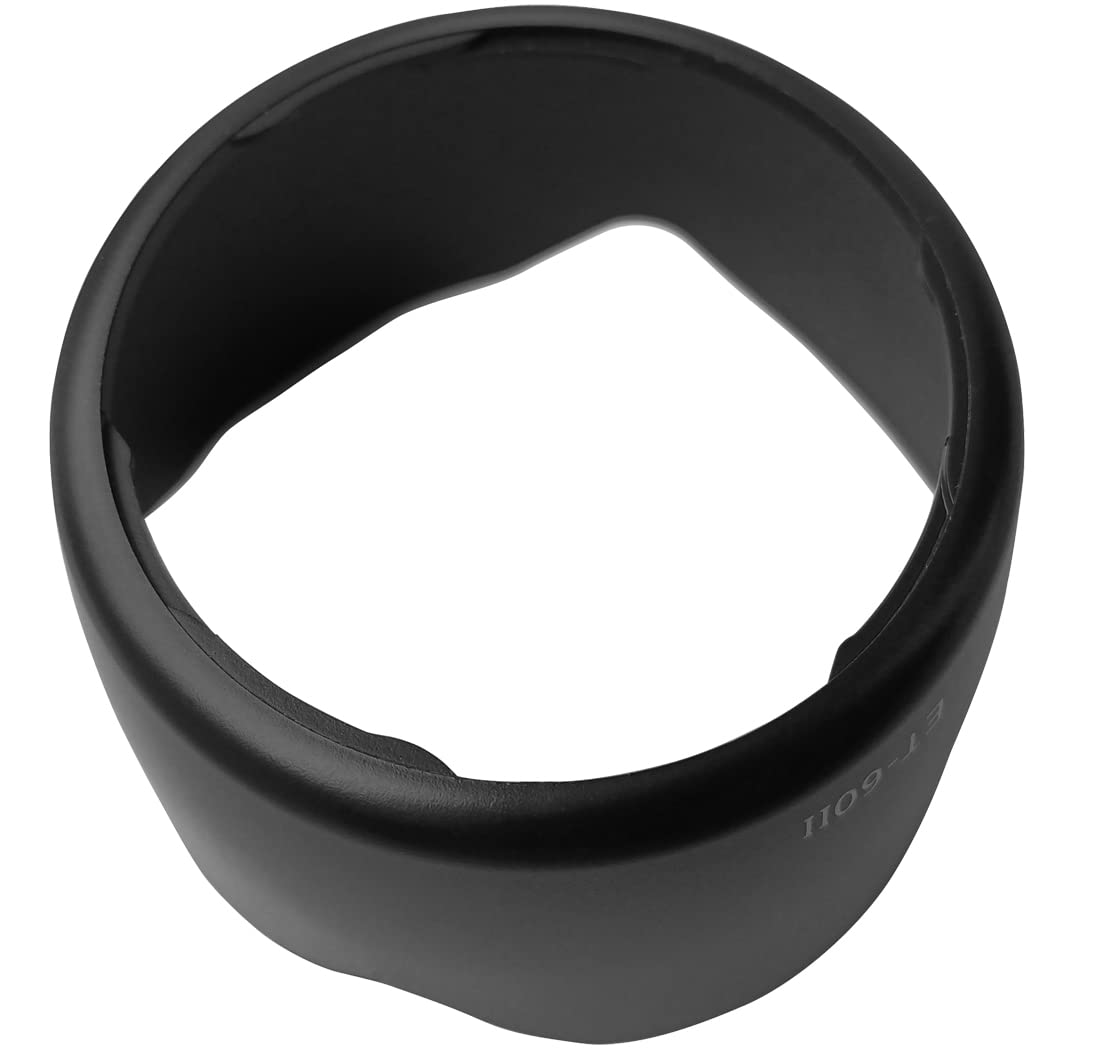 ET-60 Lens Hood Shade for Canon EF 75-300mm f/4-5.6 III,EF 75-300mm f/4-5.6 III USM,EF-S 55-250mm f/4-5.6 is II,EF-S 55-250mm f/4-5.6 is(Not for is STM),HUIPUXIANG 58mm Lens Hood