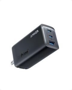 anker 737 ganprime, 120w usb c charger, pps 3-port fast compact foldable wall charger for macbook pro/air, ipad pro, iphone 15/pro, galaxy s22/s21, dell xps 13, note 20/10+, and more devices