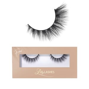 Lilly Lashes Everyday Naturale Faux Mink Lashes False Eyelashes Natural Look Wispy Lashes Cat Eye Lashes Short Lashes Flare Style Strip Lashes Natural Lashes 13 mm Reusable Up to 20 Times