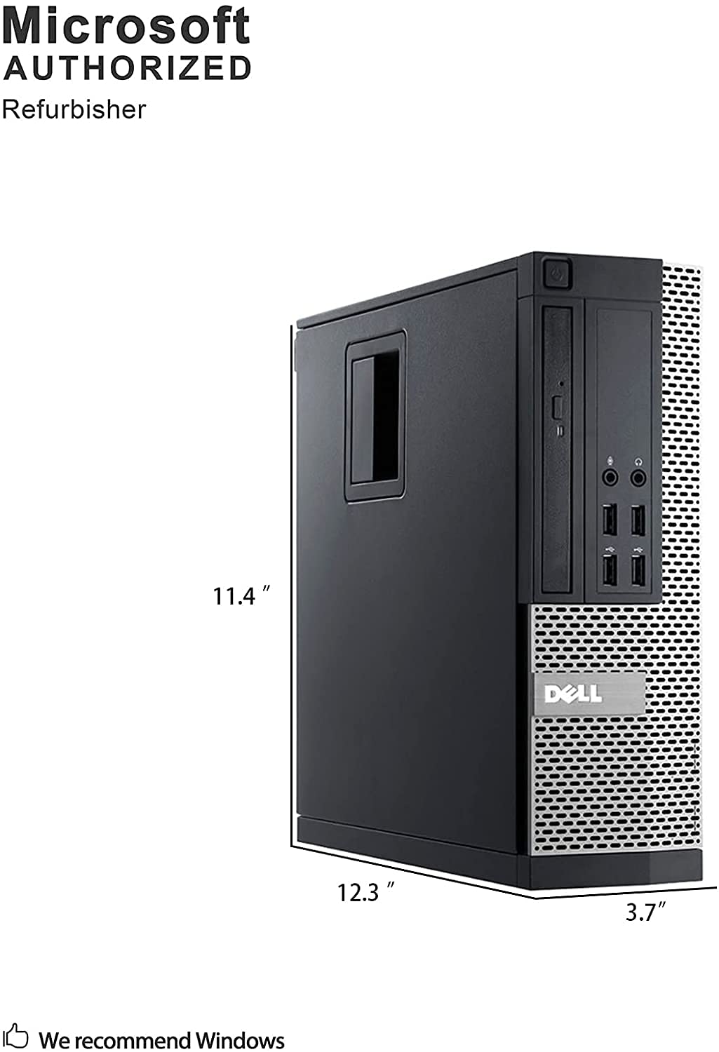 OptiPlex 9020-SFF, Intel Core i5-4570 3.2GHZ, 16GB RAM, 512GB SSD Solid State, DVDRW, Windows 10 Pro 64bit Grade A