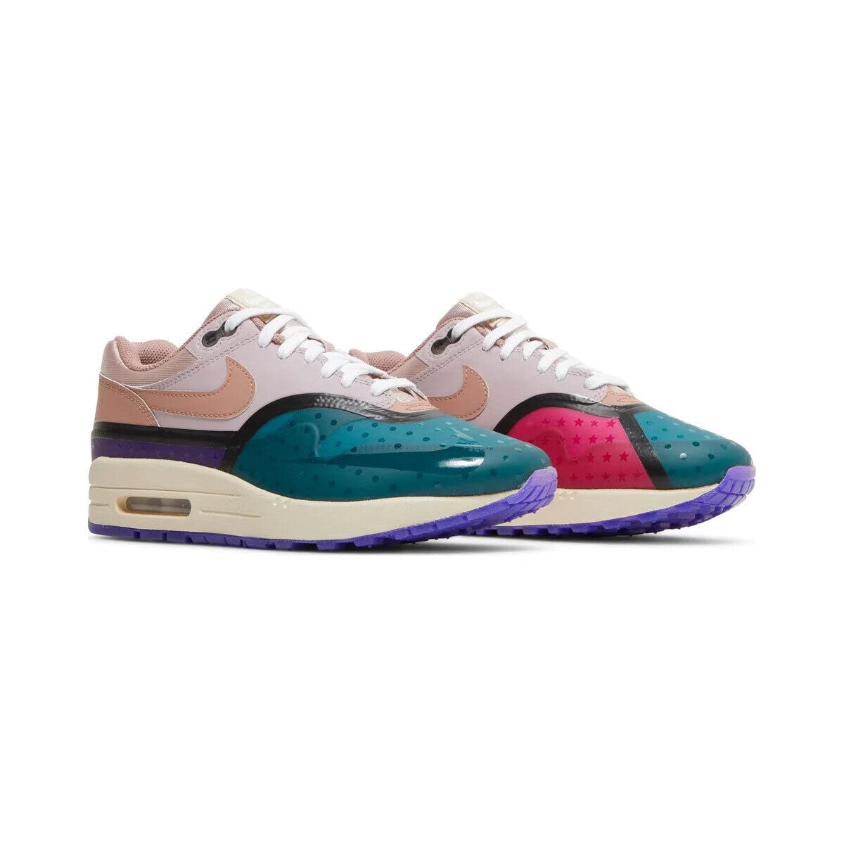 Nike Air Max 1 PRM Plum Fog/Fossil Rose/Pink Oxford 10 D (M)