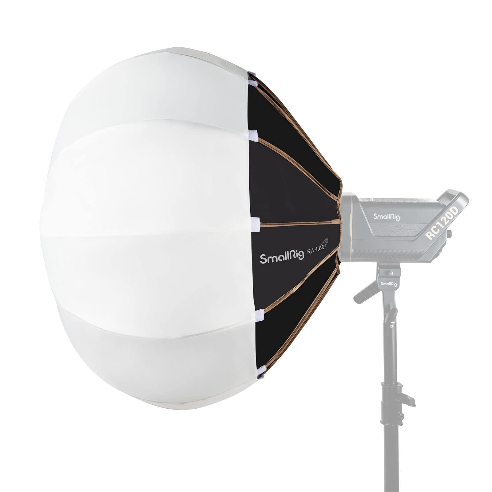 SmallRig RA-L65 Lantern Softbox Quick Release-One Step, 26in Light Modifier with Fabric Barn Doors, Diffuser for SmallRig Video Light 120B, 120D, 220B, 220D and Other Bowens Mount Light-3754