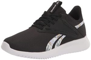 reebok women's fluxlite cross trainer, black/white/chalk, 11