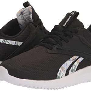 Reebok Women's FluxLite Cross Trainer, Black/White/Chalk, 11