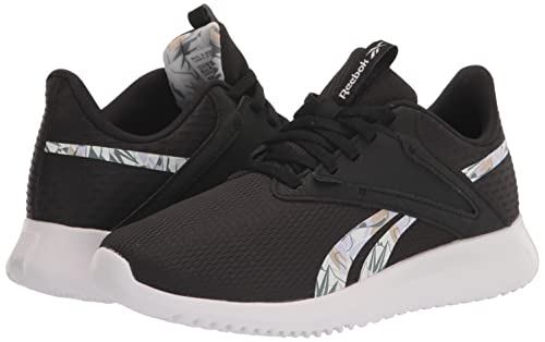 Reebok Women's FluxLite Cross Trainer, Black/White/Chalk, 11