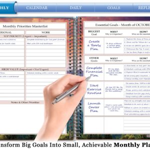 Tools4Wisdom 2024 Planner - 15 Month October 2023 thru Dec 2024 Planner - 8.5x11 Hardcover