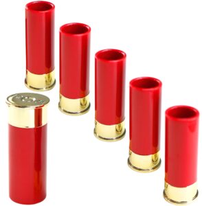 iconikal shot glass set, shotgun shell cups, 6-pack