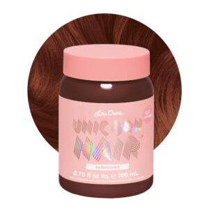 lime crime full coverage unicorn hair dye, butterscotch - damage-free semi-permanent hair color conditions & moisturizes - temporary hair tint kit has a sugary citrus vanilla scent - vegan