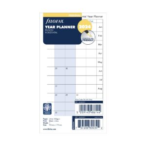 filofax personal 2024 year planner horizontal 24-68401