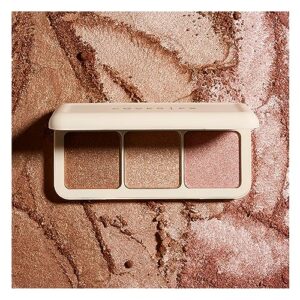 cover fx custom enhancer highlighter makeup palette - buildable illuminating highlight - use on eyes, cheeks and body - travel friendly