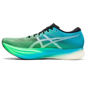 asics unisex metaspeed edge 2 running shoes, 9, black/new leaf