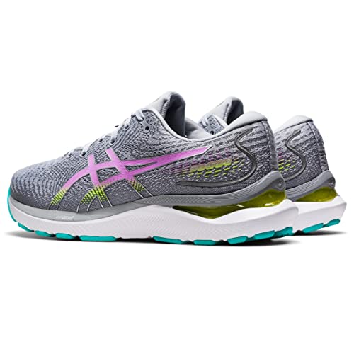 ASICS Women's Gel-Cumulus 24 Running Shoes, 8.5, Piedmont Grey/Lavender Glow