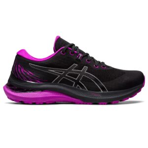 ASICS Women's Gel-Kayano 29 LITE-Show Running Shoes, 8.5, Black/Orchid