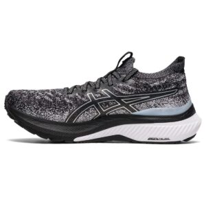 asics women's gel-kayano 29 mesh knit running shoes, 9, white/black