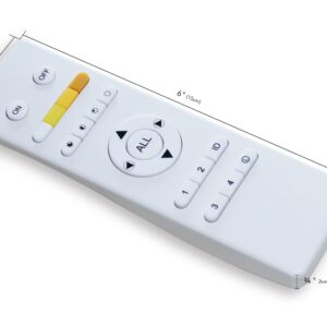 Handheld Controller 2.4G RF Combined Dimmer, CCT Selector and ON-Off with up to 4 Grouping Tri-Function for LED Panel Lights EEBPTL, LED Drop Ceiling Lights Fixture, LED Flat Panel Troffer Fixture