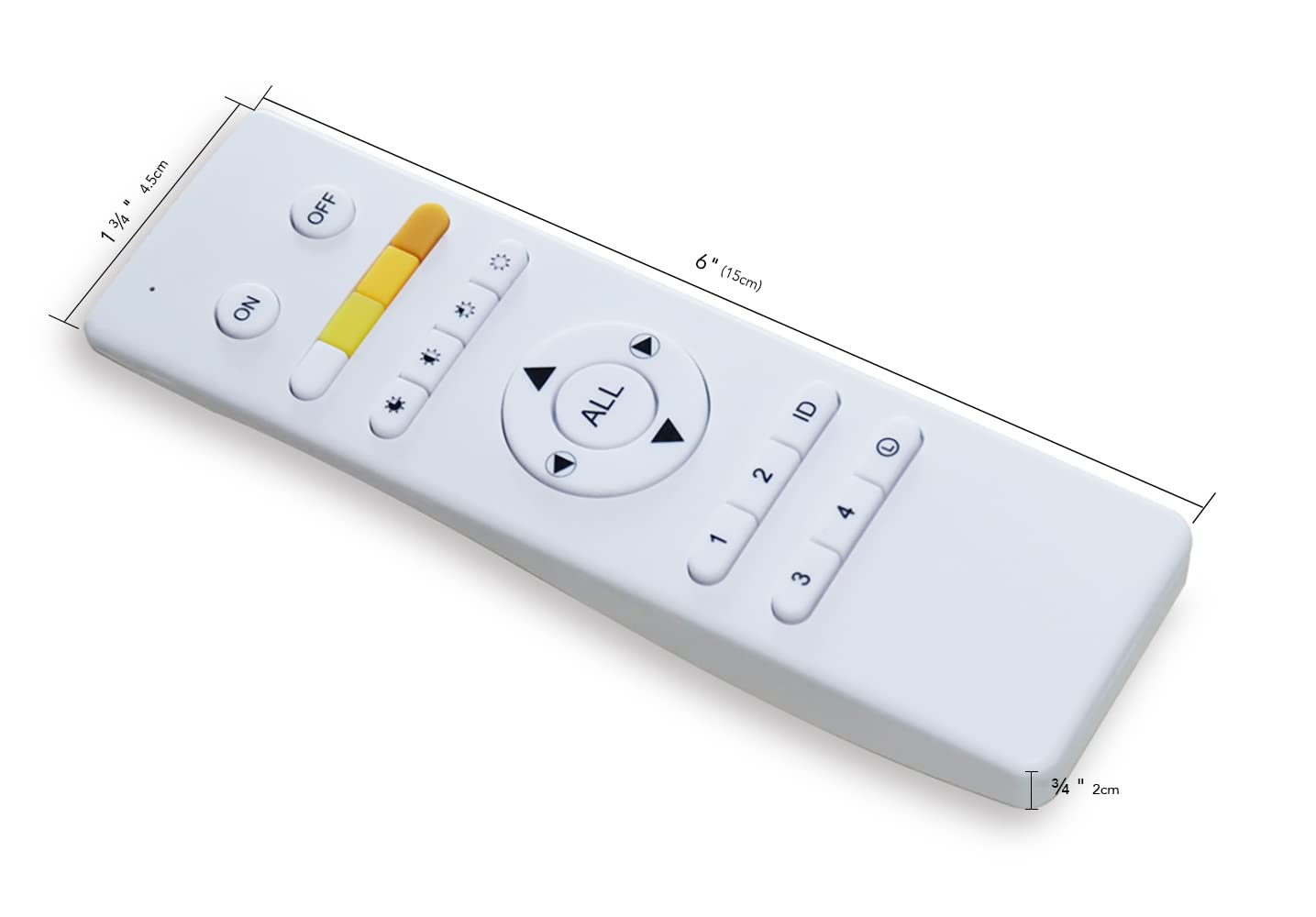 Handheld Controller 2.4G RF Combined Dimmer, CCT Selector and ON-Off with up to 4 Grouping Tri-Function for LED Panel Lights EEBPTL, LED Drop Ceiling Lights Fixture, LED Flat Panel Troffer Fixture