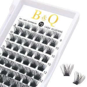 lash clusters b02 diy eyelash 72 cluster lashes c d curl b&q lash mega volume individual lashes eyelash clusters wispy lashes cluster diy at home (nm-d-8-16mix)