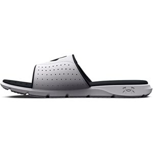 under armour men's ignite pro slide, (100) white/white/black, 11, us