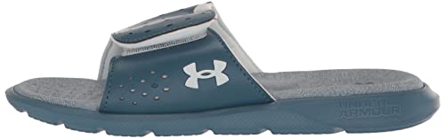 Under Armour Women's Ignite Pro Graphic Slide, (400) Static Blue/Static Blue/Gray Mist, 8, US