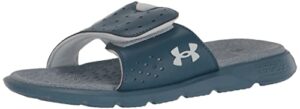 under armour women's ignite pro graphic slide, (400) static blue/static blue/gray mist, 8, us