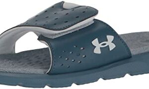 Under Armour Women's Ignite Pro Graphic Slide, (400) Static Blue/Static Blue/Gray Mist, 8, US