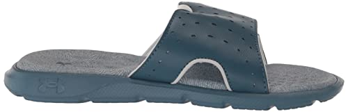 Under Armour Women's Ignite Pro Graphic Slide, (400) Static Blue/Static Blue/Gray Mist, 8, US