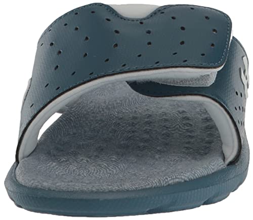 Under Armour Women's Ignite Pro Graphic Slide, (400) Static Blue/Static Blue/Gray Mist, 8, US