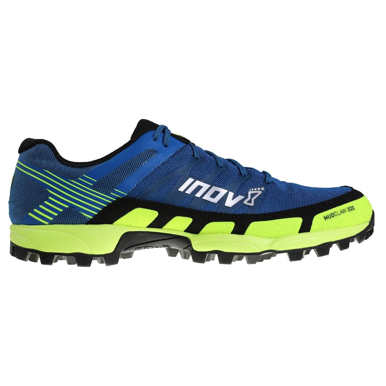 Inov-8 Women's Mudclaw 300 Shoes, Blue/Yellow, 8